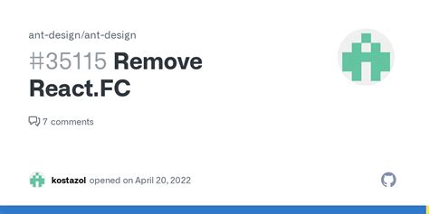 Remove React FC Issue Ant Design Ant Design GitHub