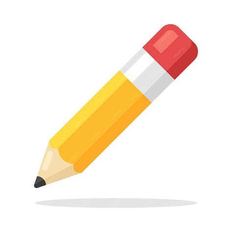 연필 둥근 부드러운 스타일 무료 벡터