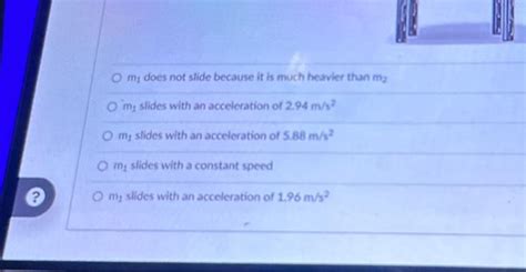Solved Two Objects Having Masses M1 4 Kg And M2 2 Kg Are