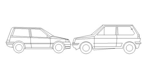 Car Elevation 2d View Drawing In Autocad Software