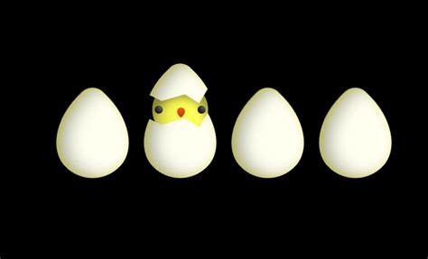 Css3 Chick Breaking Out Of The Egg Shell Animation Special Effects Free