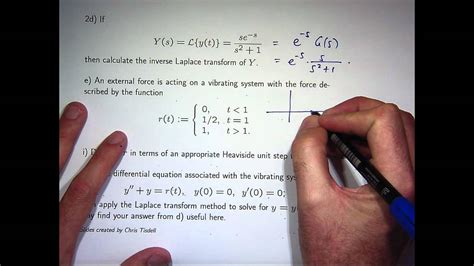 Laplace Transforms Differential Equations Review Youtube