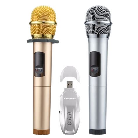 Excelvan K18u Professional Bluetooth 2 Handheld Microphone Uhf Wireless