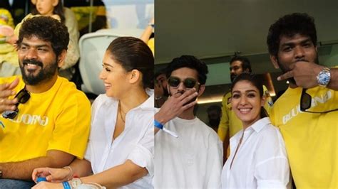 Vignesh Shivan Shares Pics As He Watches Ipl Match With Nayanthara In Chennai Anirudh Joins