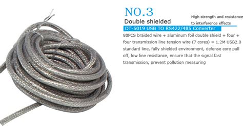 High Resolution DTECH DT 5019 USB TO RS485 422 Cable Professional DTECH