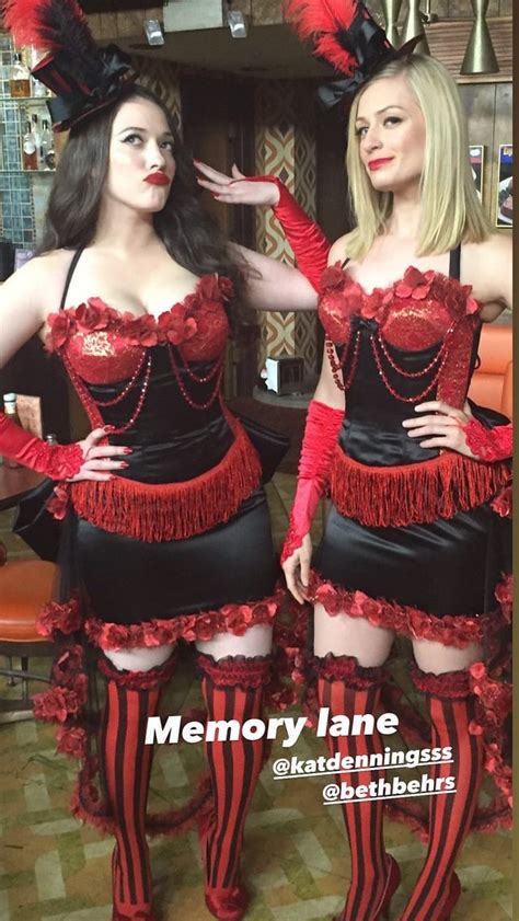 Kat With Beth Behrs On The Set Of 2 Broke Girls Rkatdennings