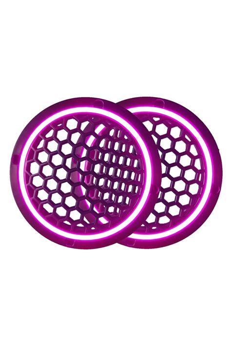 Genel Markalar Neon Işıklı Cm Hoparlör Ve Midrange Kapağı Adet Mor Fiyatı Yorumları