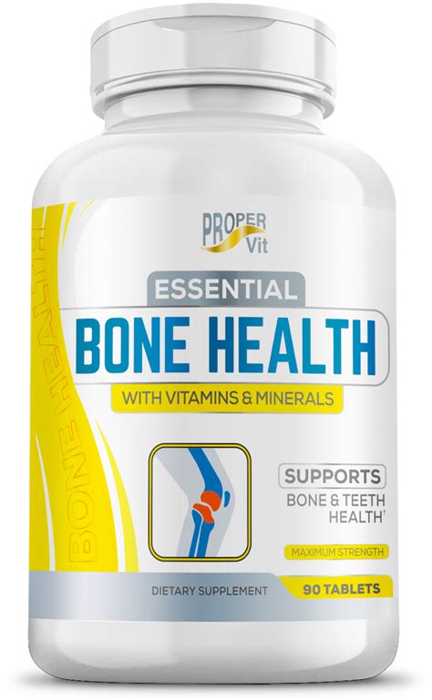 Essential Bone Health Advanced Formula 90 Tablets Proper Vit