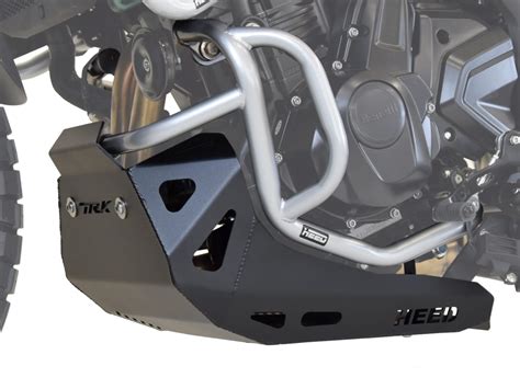 Crash Bars For Benelli Trk 702 702x Lower Silver Steel Black Engine Guard