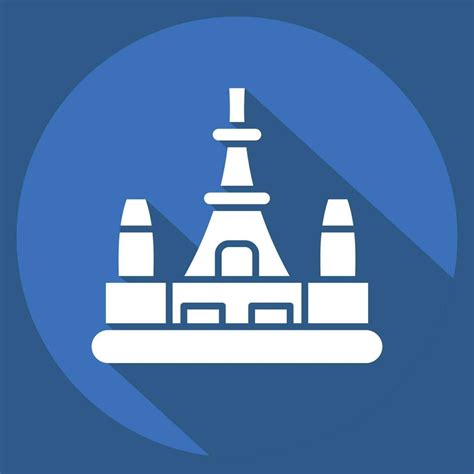 Icon Tokyo Related To Capital Symbol Long Shadow Style Simple Design