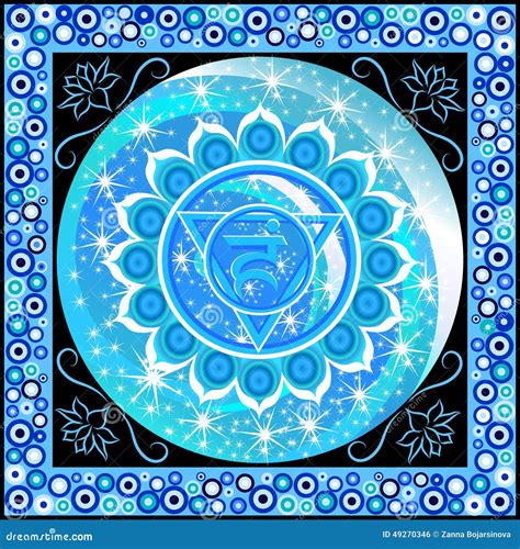 Vishuddha Chakra Ilustración Del Vector Ilustración De Azul 49270346