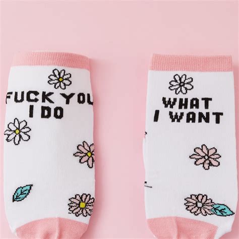 Fck You I Do What I Want Socks Adult Socks Swearing T Swears