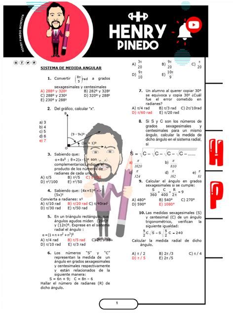 Sistema De Medida Angular Pdf Enseñanza De Matemática Metrología