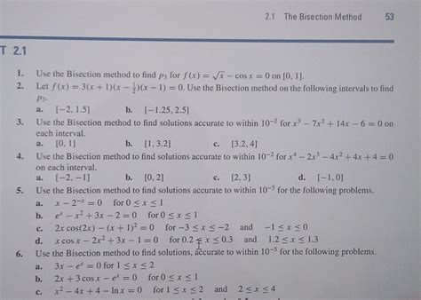 Solved 1 Use The Bisection Method To Find P3 For