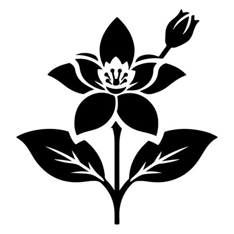 Jasmine Flower Vector Illustration Premium Ai Generated Vector