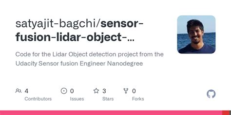 Github Satyajit Bagchi Sensor Fusion Lidar Object Detection Code For