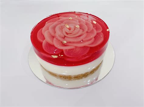 White Peach And Raspberry Cheesecake Sweet Dessert