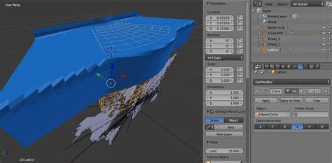 Bezier Curves Adding Bend Modifier For A Parent Object And Treating As If It S A Single Object