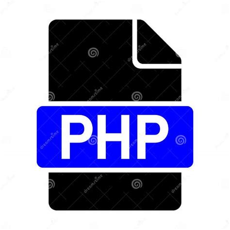 Php File Format Icon Stock Vector Illustration Of Sign 274593378