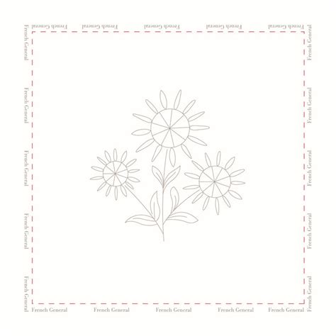 Spiderweb Embroidery Sampler French General