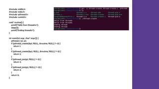 Understanding Threads In Operating System Ppt