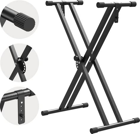 OYAYO Adjustable Keyboard Stand X Shaped Double Braced Electric Piano