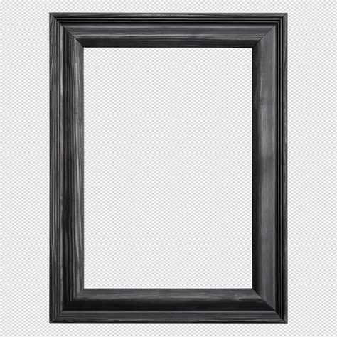 Premium Psd Black Wooden Frame Without Background