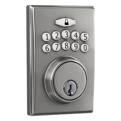 Keypad Electronic Deadbolt In Stainless Steel Eco Trade Company