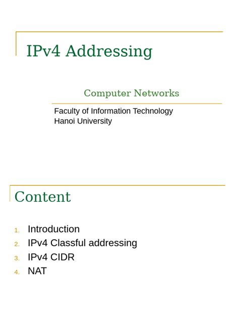 Cne Lec4 Network Layer Ip Addressing Updated Pdf Ip Address