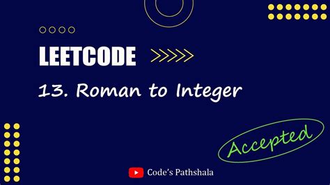 Roman To Integer Problem Solve In Python Leetcode Solutions