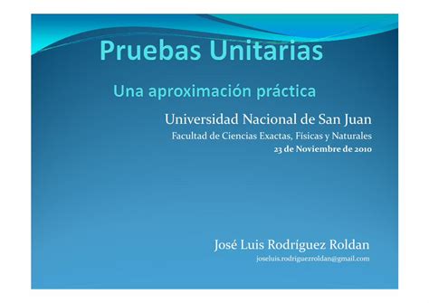 Pdf Pruebas Unitarias Dokumentips