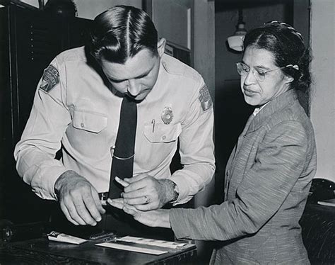 Dateirosa Parks Being Fingerprinted By Deputy Sheriff Dh Lackey
