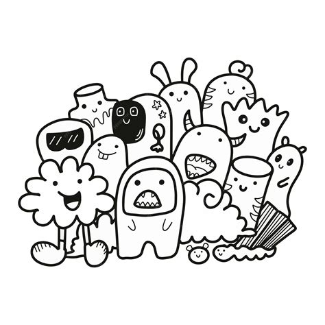 Premium Vector Doodle Art Cartoon Hand Drawn Funny Vector Artwork