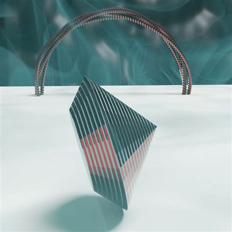 a 3d image of a triangular shaped object photo free grey image on