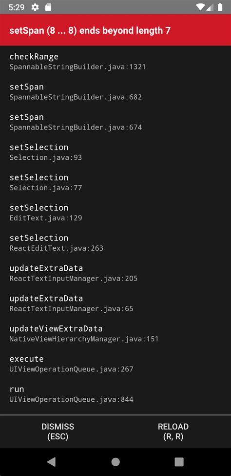 Setspan Ends Beyond Length Issue Imnapo React Native Cn
