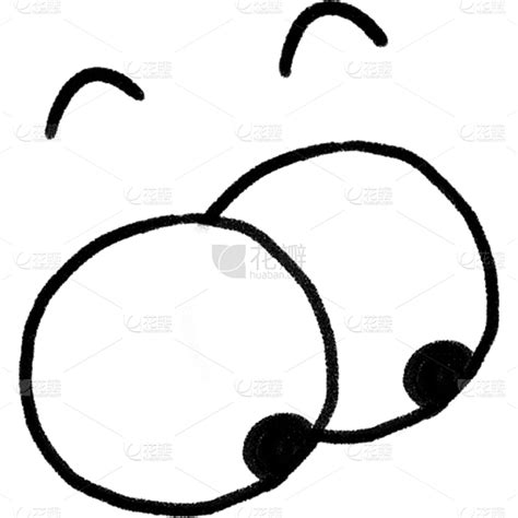 手绘 电商代理招募贴纸 卡通眼睛