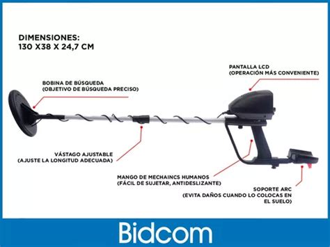 Detector De Metales Oro Plata Joyas Gadnic Profesional Color Negro En