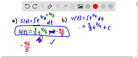 solved particle moves along an s axis use the given information to