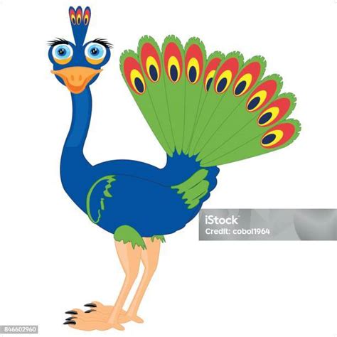 Kartun Burung Merak Ilustrasi Stok Unduh Gambar Sekarang Bekerja