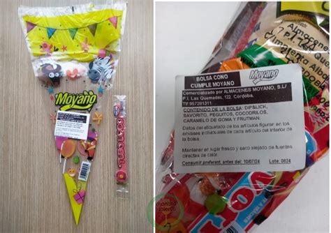 Alerta Por Presencia De Gluten No Incluido Etiquetado En Un Envase De Golosina Montilla Abierta