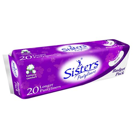 Sisters Longer Pantyliner Budget Pack 20s 180mm Shopee Philippines