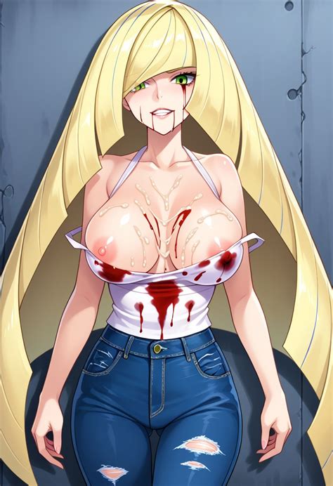 Rule 34 Ai Generated Blonde Hair Blood Blood On Clothing Blood On