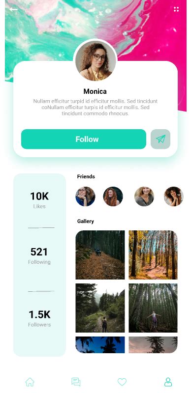 User Profile Ui Figma