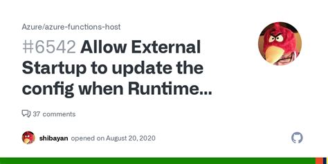 Allow External Startup To Update The Config When Runtime Scale Monitoring Is Enabled · Issue