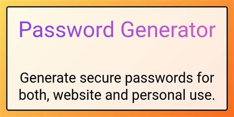 Password Generator Api Details