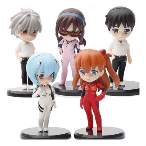 Figuras Neon Genesis Evangelion Anime Set 5 Figuras