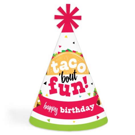 Big Dot Of Happiness Taco ‘bout Fun Cone Happy Birthday Party Hats