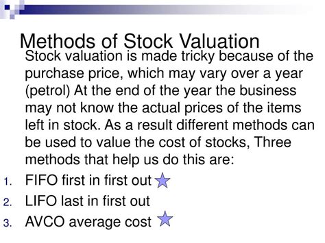 PPT Stock Valuation PowerPoint Presentation Free Download ID