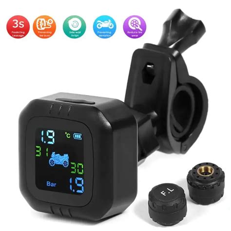 DC 5V Motorcycle TPMS Bezprzewodowy Inteligentny System Monitorowania