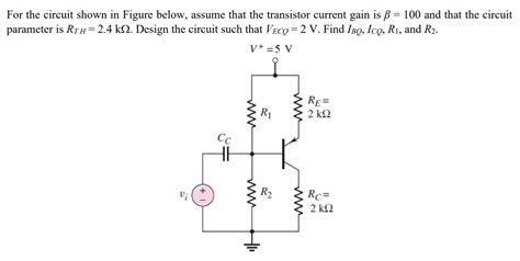 Solved For The Circuit Shown In Figure Below Assume That Chegg